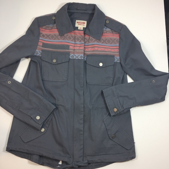 Mossimo Supply Co. | Jackets & Coats | Mossimo Grey Cargo Utility Coat ...